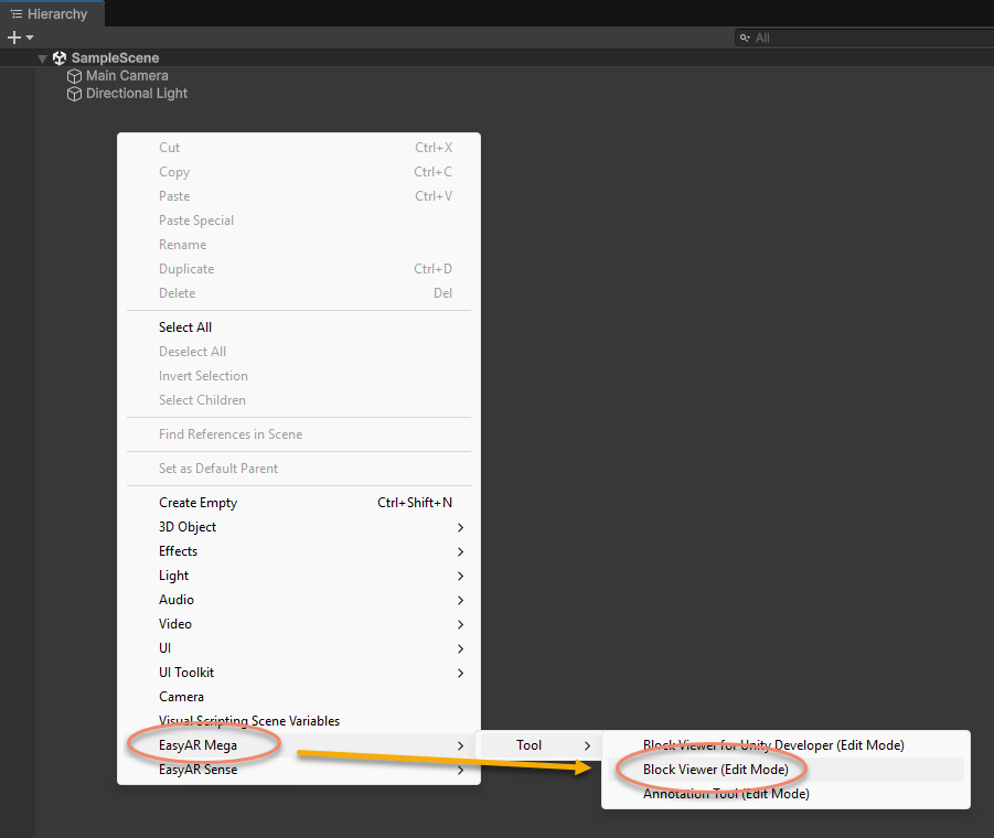 Block浏览工具 — EasyAR Mega 文档